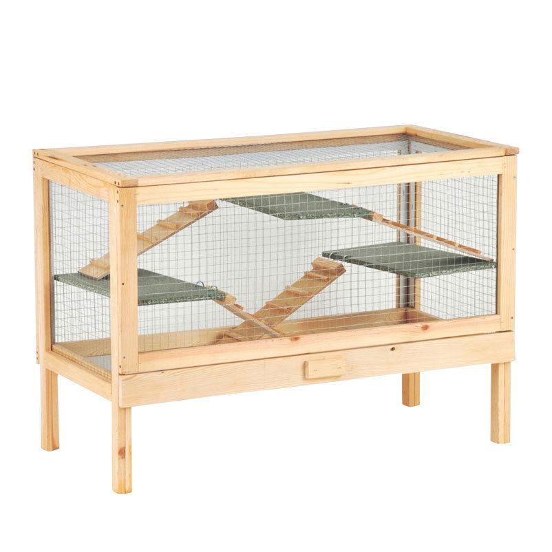 Silvio Design Nagervoliere Joe, natur, ca. 100x50x70 cm