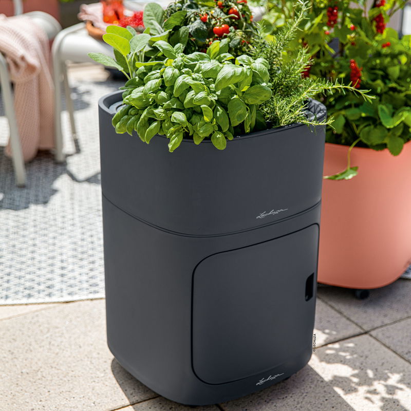 Lechuza Pila Color Planter, schiefergrau online kaufen | Pflanzen-Kölle