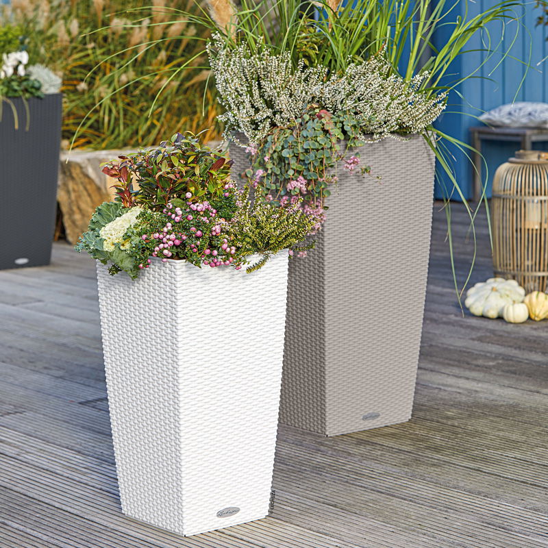 Lechuza Cubico Cottage 30, sandbraun, All-in-One-Set, 30 cm, H:56cm