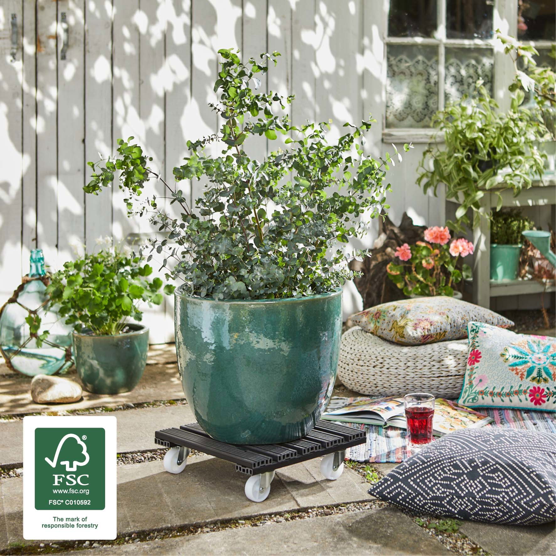 Multi Roller aus WPC in Anthrazit online kaufen | Pflanzen-Kölle